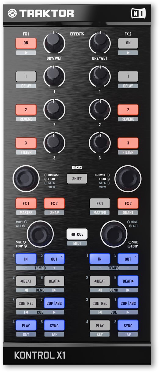 NI's Traktor Kontrol X1: High-Res Traktor Controller, MIDI Mode - CDM ...