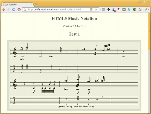 Music Notation with HTML5 Canvas in the Browser; Standard Formats for ...