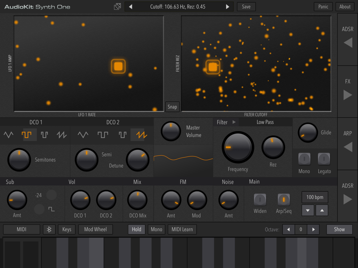 Synth One is a free, no-strings-attached, iPad and iPhone synthesizer ...