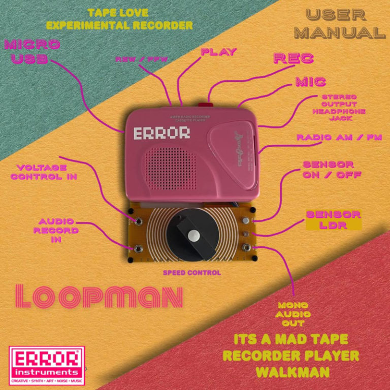 Error Instruments' Loopman is an experimental cassette Walkman instrument - CDM Create Digital Music