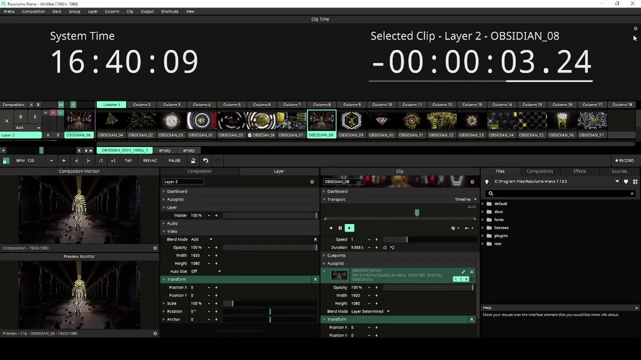 It's about time - Resolume 7.13 adds time readouts, slice options, Wire ...