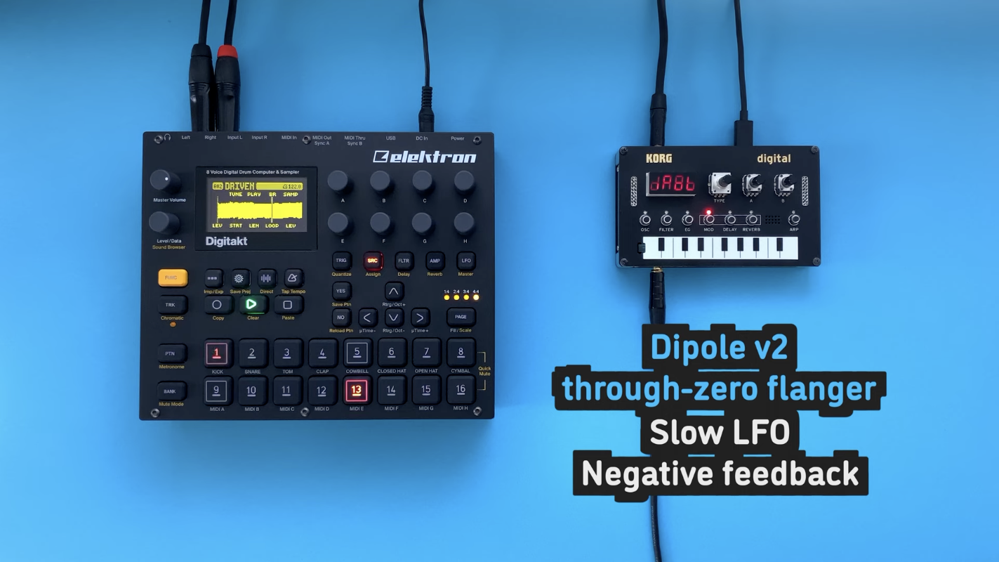 Enter the through-zero flange: Sinevibes Dipole v2 for KORG - CDM Create Digital Music