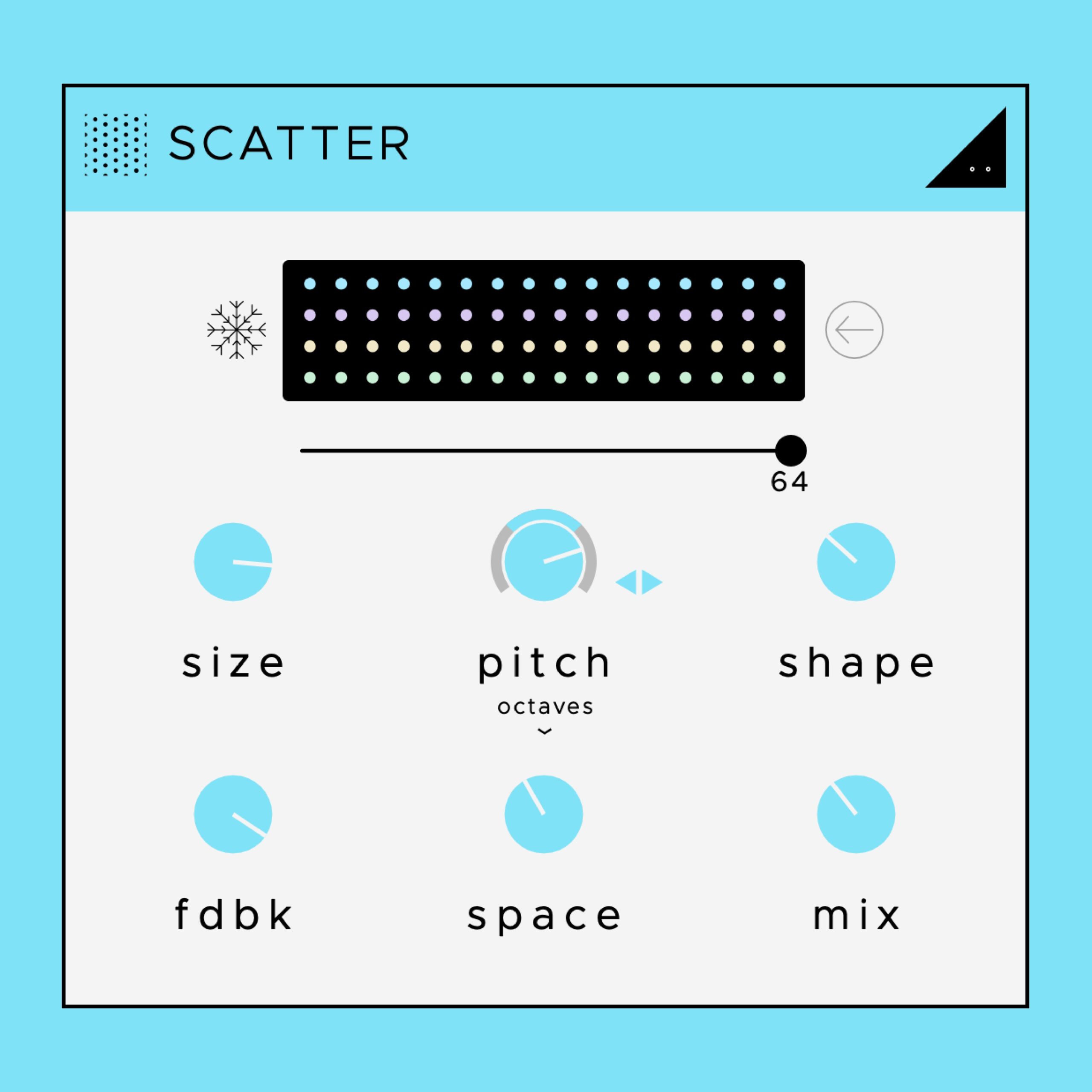 Scatter: a granular cloud plug-in with minimalist controls and lovely ...