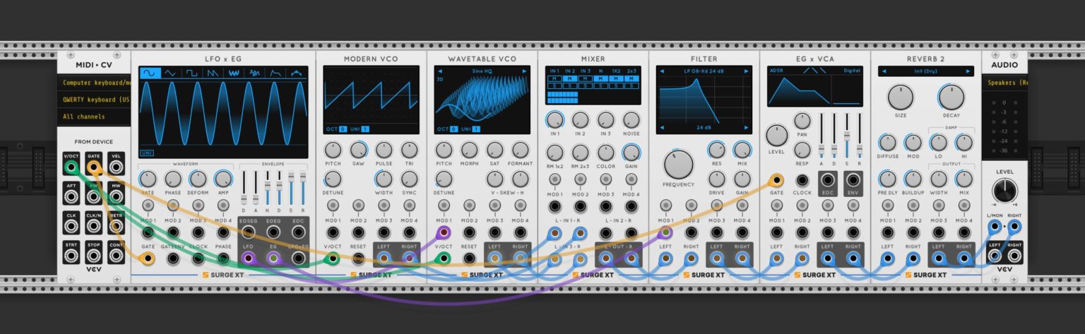 Surge XT hybrid synth is now a free set of modules for VCV Rack - CDM ...