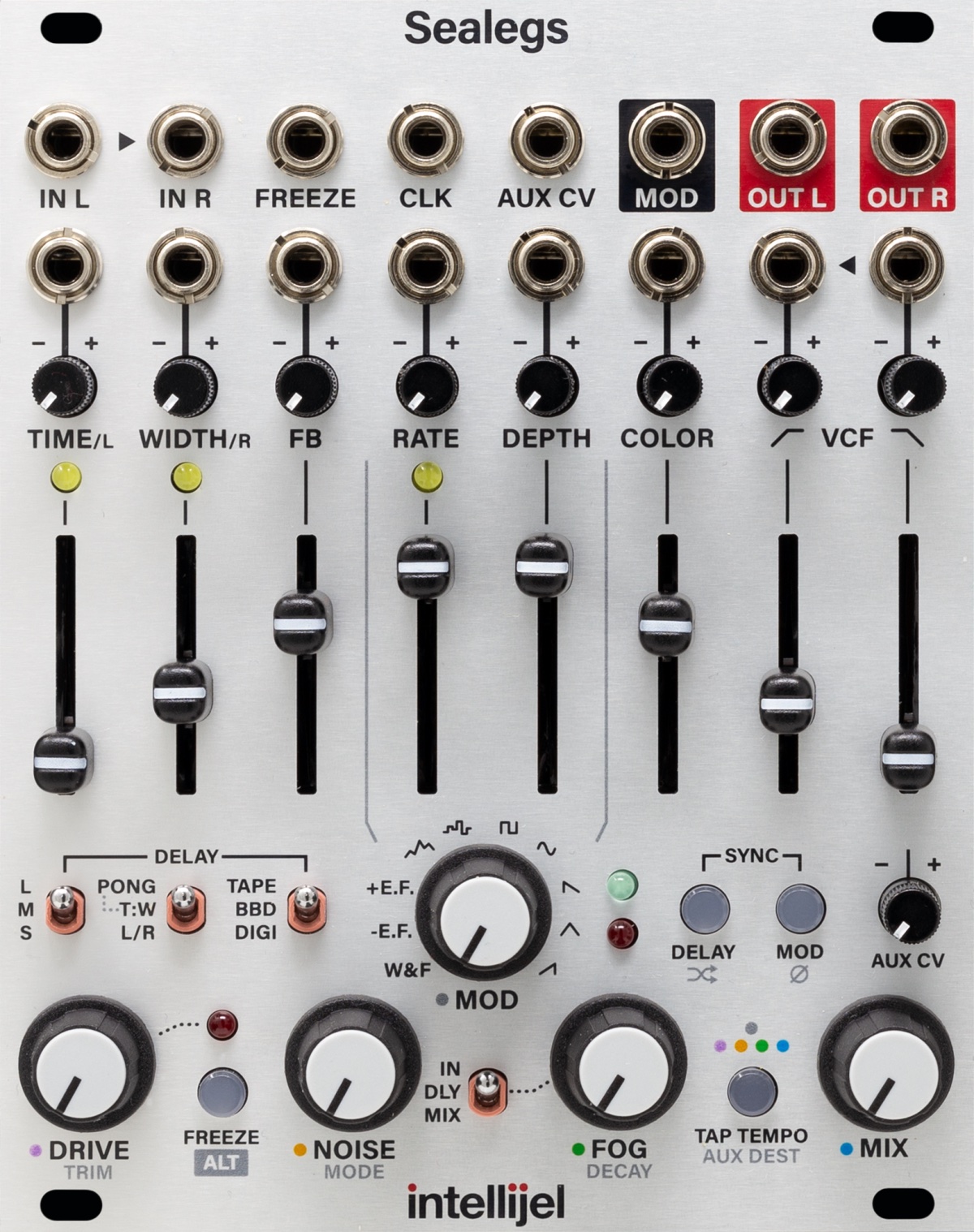 New from Intellijel: Sealegs dubby stereo FX, Stomp for pedal integration - CDM Create Digital Music
