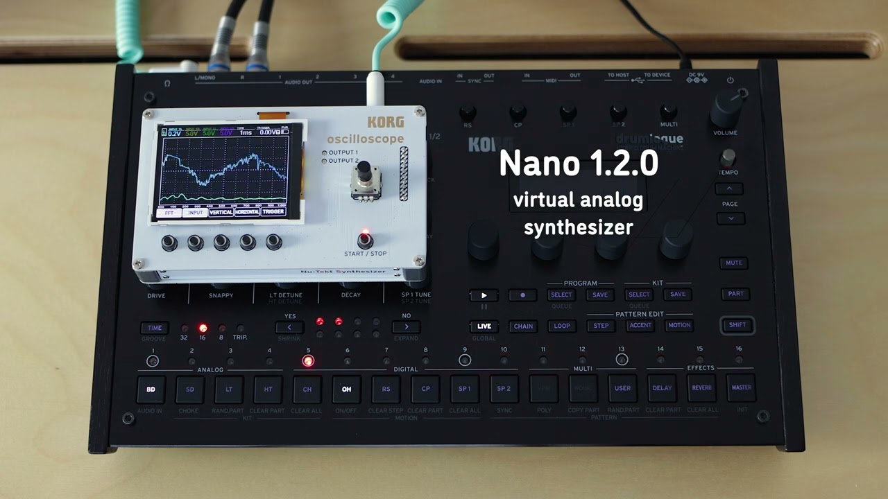 Korg drumlogue: major Sinevibes Nano update, plus free Braids synth ...