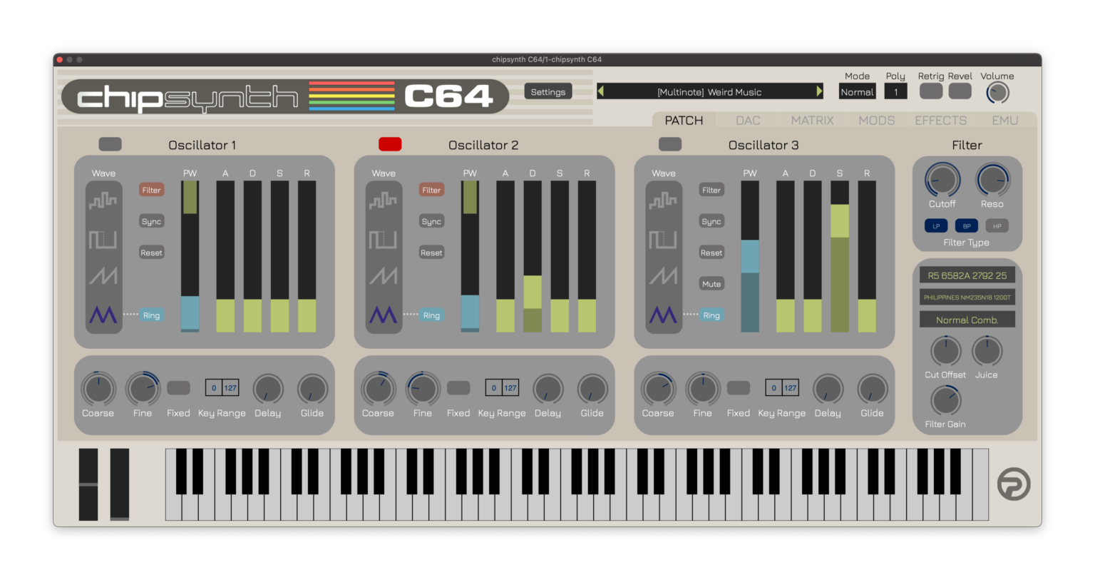 chipsynth C64 is an emulation of the SID so good, it can replace hardware - CDM Create Digital Music