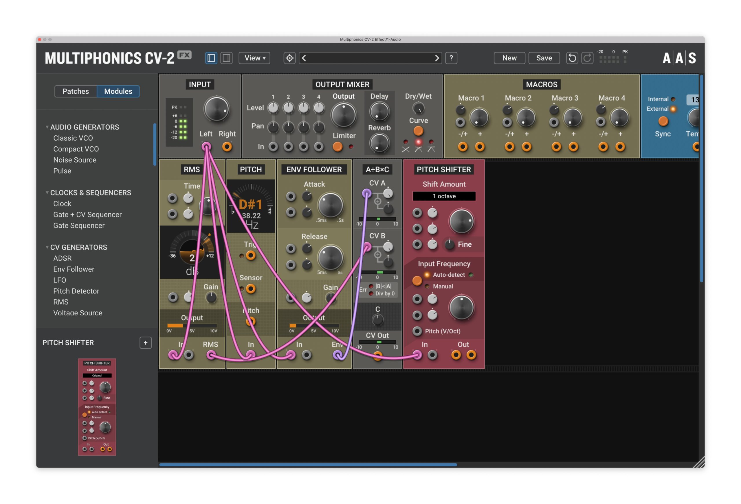 AAS Multiphonics CV-2 now follows dynamics, pitch from inputs - CDM Create Digital Music