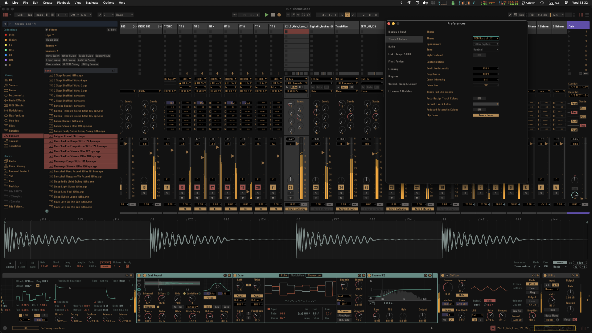Remake Live 12 with retro refinement: updated workstation, ultra-dark ...