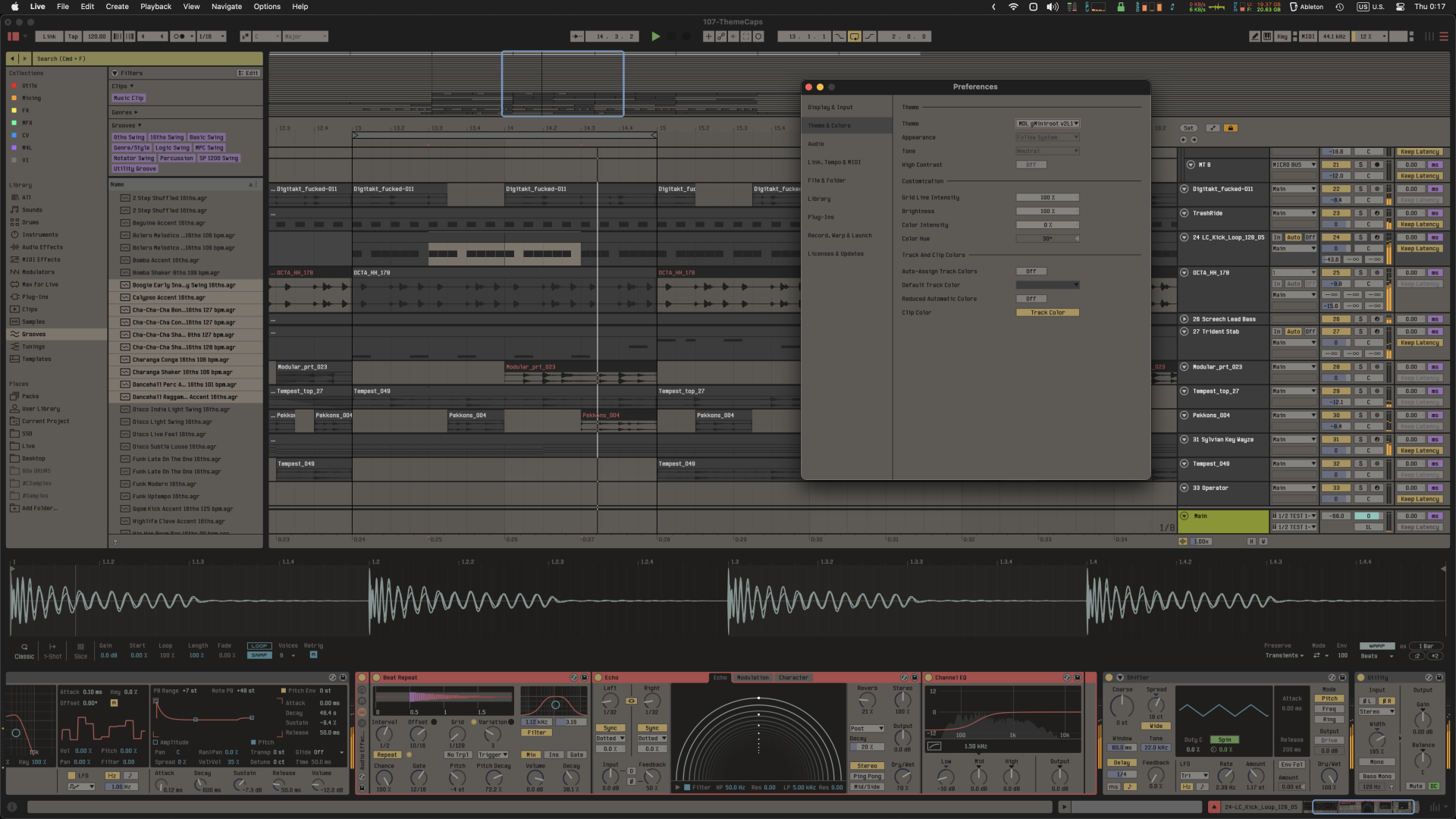 Remake Live 12 with retro refinement: updated workstation, ultra-dark ...