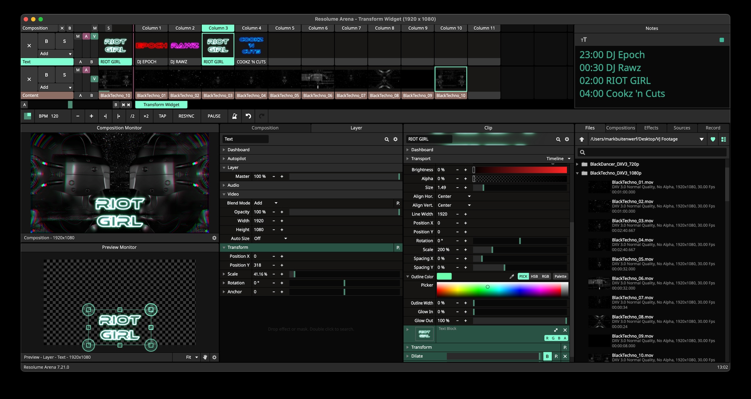 Resolume 7.21: Transform widgets, group parameters, new tutorials - CDM ...