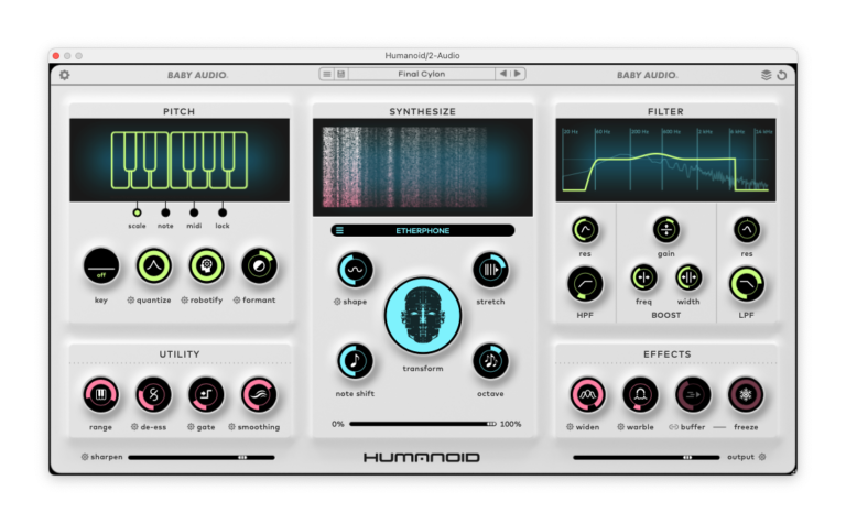 Baby Audio Humanoid review: hard tuning, vocal transformer, wavetables ...