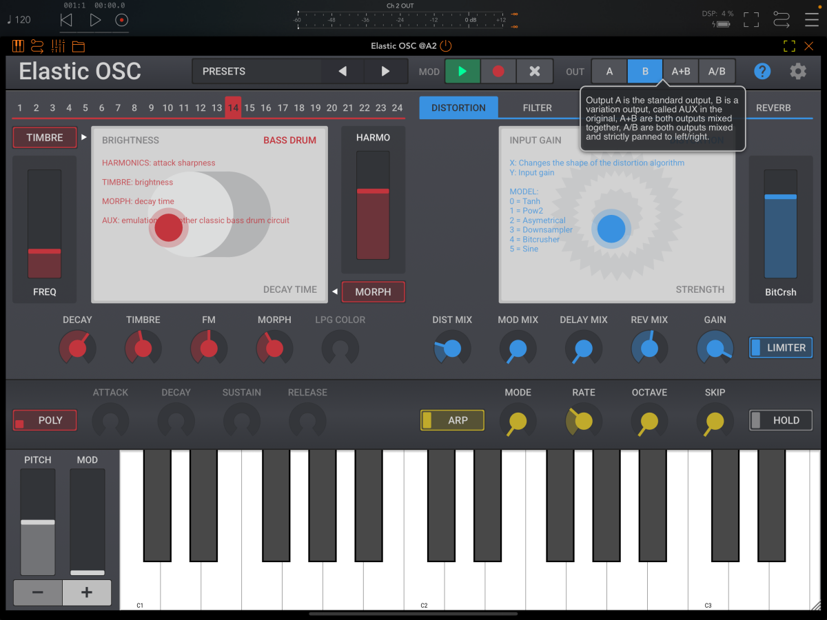 Elastic OSC is a Mutable Instruments-based polysynth voice for iOS ...