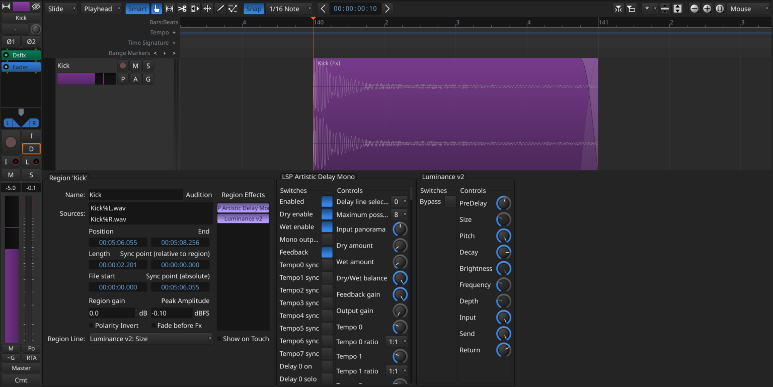 Ardour 9.2, free and open DAW, grants user wishes - Region FX, anyone ...