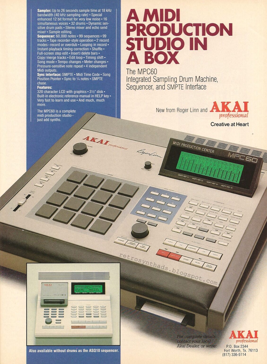 Akai's MPC Sample is compact, $399 - let's compare it to an original ...